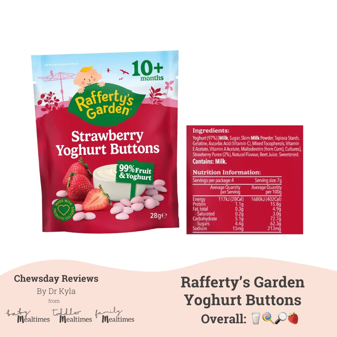 Rafferty's Garden Strawberry Yoghurt Buttons | Chewsday Reviews