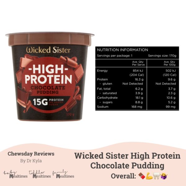 Wicked Sister High Protein Chocolate Pudding | Chewsday Reviews