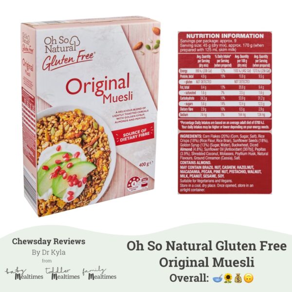 Aldi Oh So Natural Gluten Free Original Muesli | Chewsday Reviews