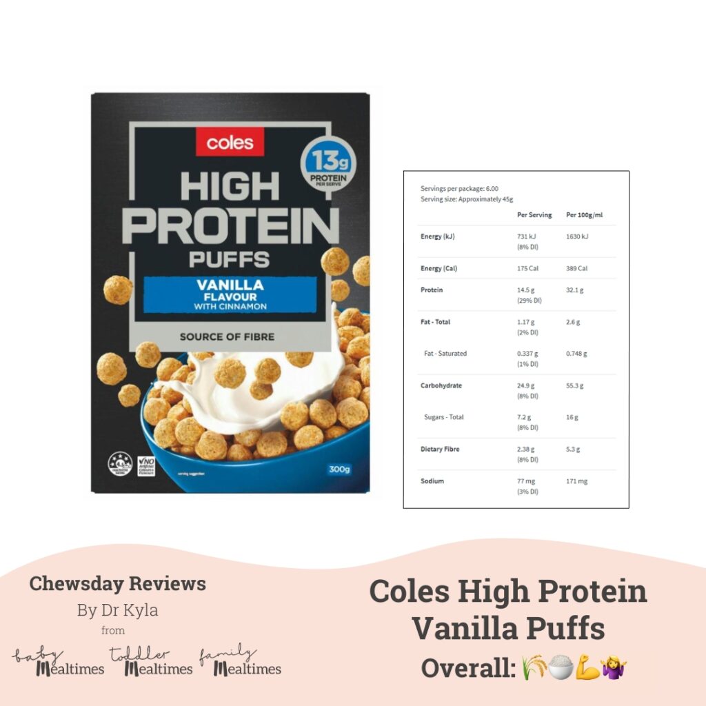 Coles High Protein Vanilla Puffs | Chewsday Reviews