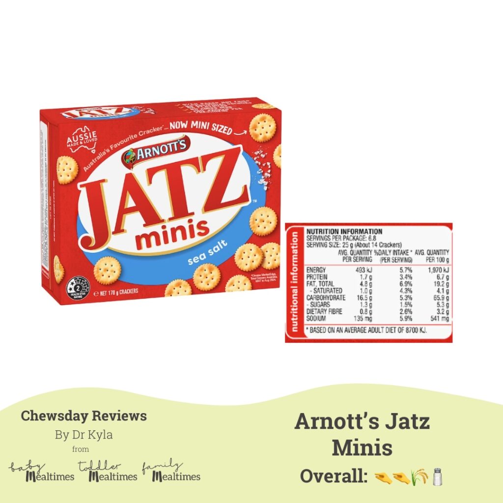 Arnott's Jatz Minis | Chewsday Reviews